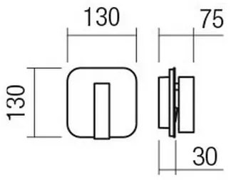 Redo 01-1491 - LED Nástěnné svítidlo QUDA LED/6W/230V + LED/3W CRI 90 bílá