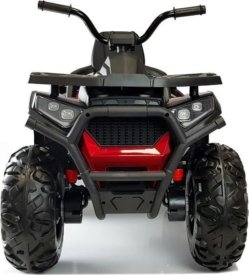 LEAN CARS Elektrická čtyřkolka XMX607 červená lakovaná, LED světla, MP3