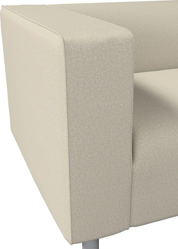 Potah na pohovku IKEA Klippan 2-místná barva béžová látka pletený vzor