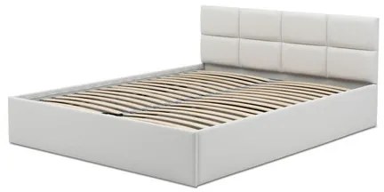 Čalouněná postel MONOS II bez matrace rozměr 140x200 cm - Eko-kůže Bílá eko-kůže