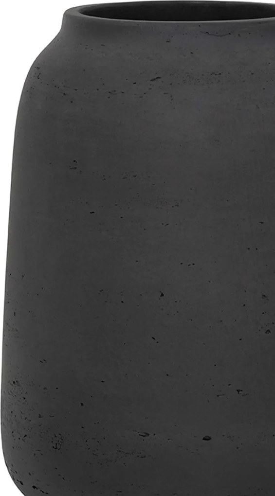 Stolní váza MONTI, sklolaminát, výška 28 cm, antracit