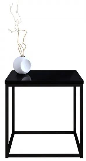 Konferenční stolek Etelka S, Barva:: černý mat + černý lesk