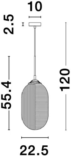 Luxusní lustr Athena 22.5 bílé
