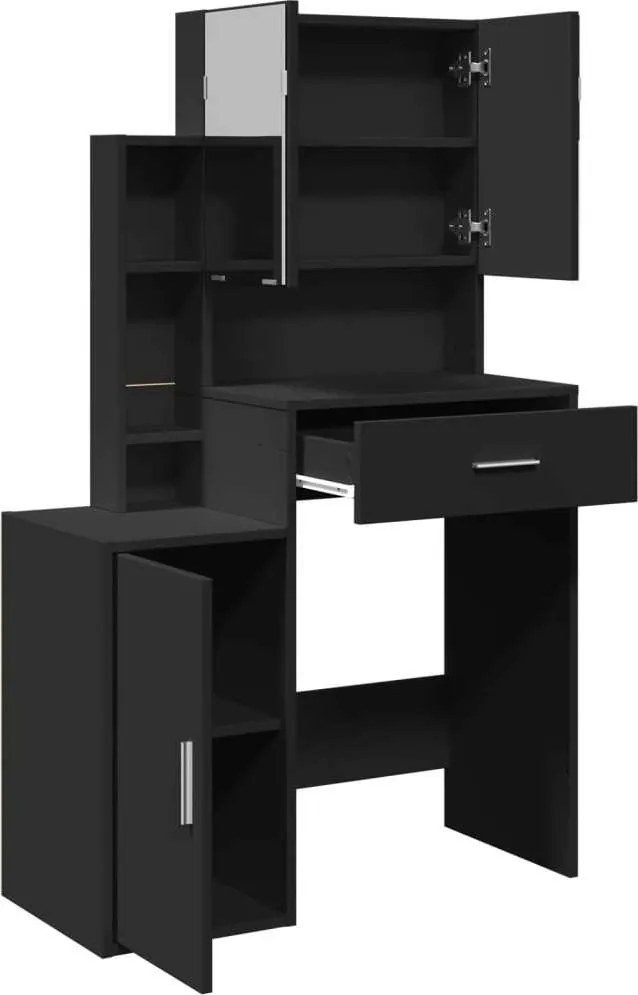 vidaXL Toaletní stolek se skříňkou 80 x 35 x 132 cm [848235] Barva: hnědý dub