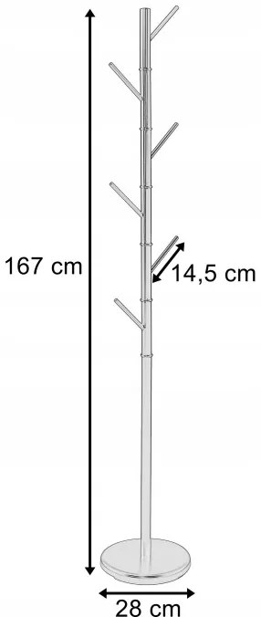 Stojanový věšák NIKO černý