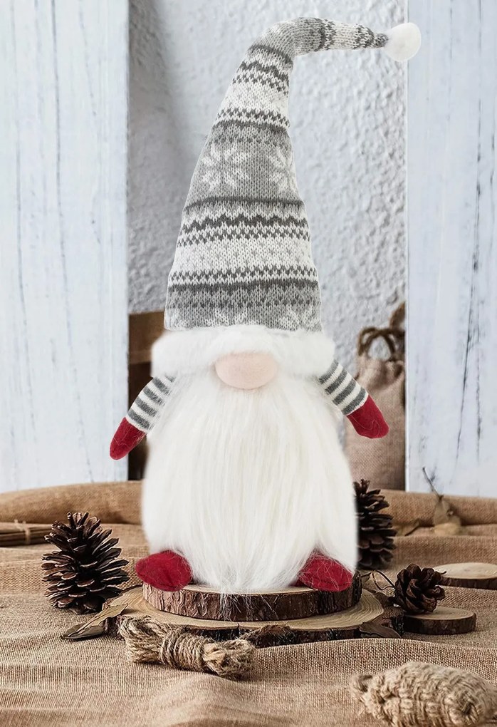 Tutumi, vánoční trpaslík 47cm 22623, šedá, CHR-09911