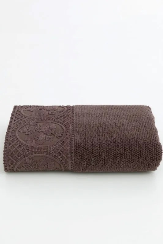 Soft Cotton Luxusní ručník ELIZA 50x100 cm Tmavě hnědá