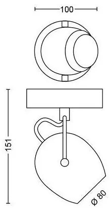 Philips 50611/31/P0 - LED Bodové svítidlo RIVANO LED/4,3W/230V