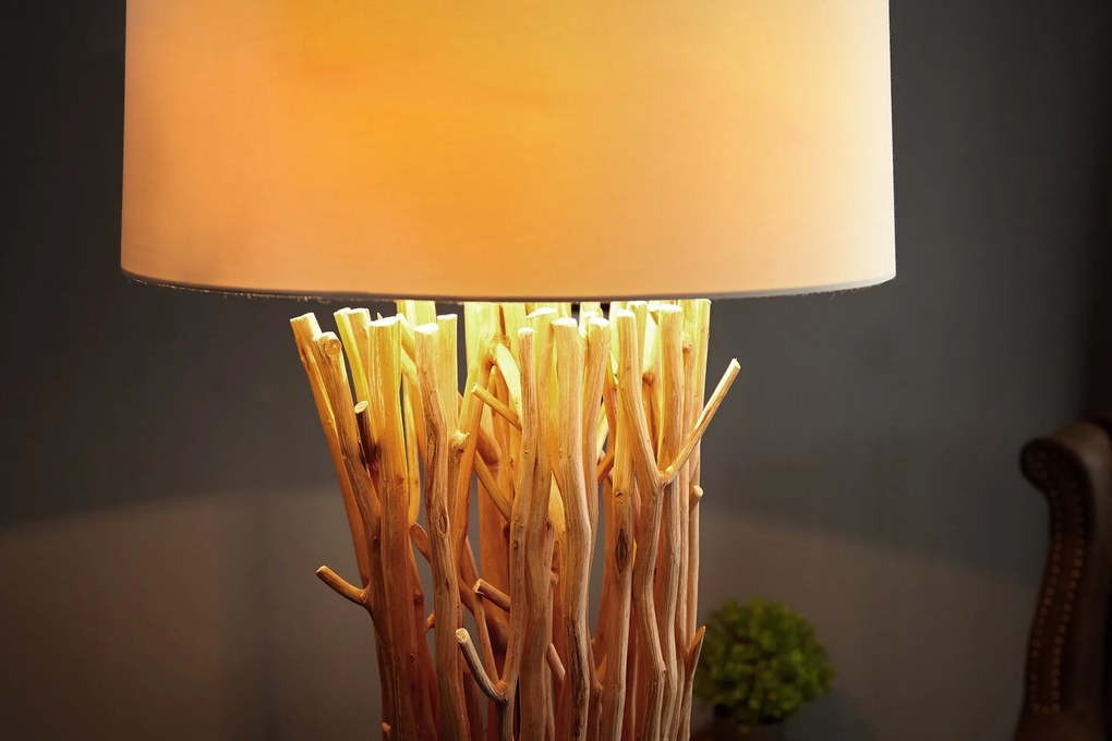 Designová dřevěná lampa přírodní - Carinae