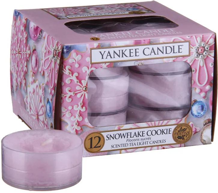 Yankee Candle vonné čajové svíčky Snowflake Cookie