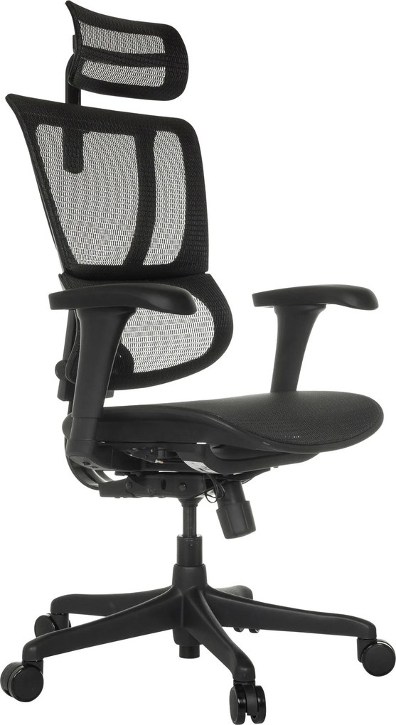 XXXLutz OTOČNÁ ŽIDLE, síť, černá MID.YOU - Online Only kancelářské židle - 001918022201