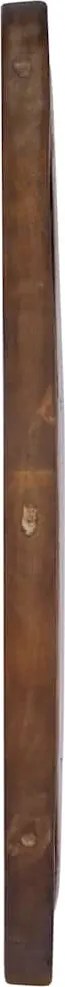 Nástěnné zrcadlo 60 cm teak kulaté 288806