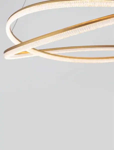 Designový lustr Ophelia zlatá