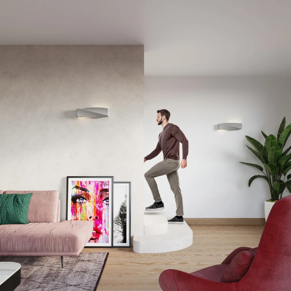 Sollux Lighting Nástěnné svítidlo keramické SIGMA šedé