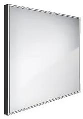 Nimco Zrcadla - Zrcadlo s LED osvětlením, 600x600 mm, hliník/černá ZPC 13066-90