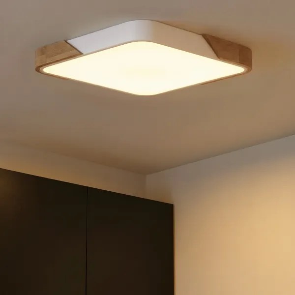 Brilagi - LED Stmívat. svítidlo PILANA LED/60W/230V dub/bílá 56x56 cm + DO