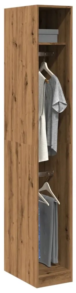 Šatní skříň dub artisan 30 x 50 x 200 cm kompozitní dřevo 3307782