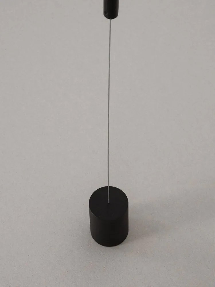 Matně černá hliníková LED stojací lampa (výška 300 cm) Elettra – Nova Luce