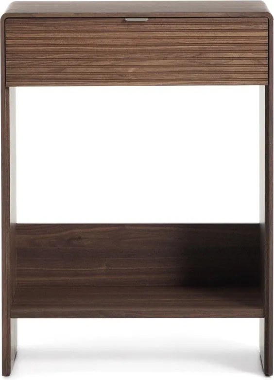 Komoda v dekoru ořechu v tmavě přírodní barvě 60x81x37 cm Norlen – Kave Home