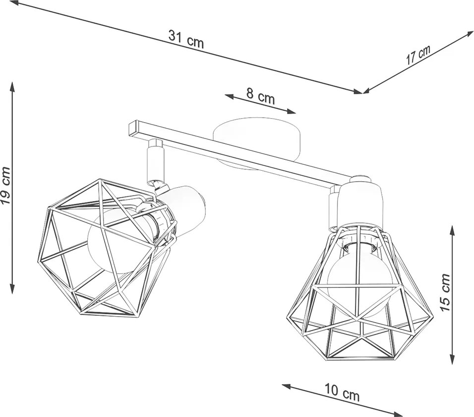 Sollux Lighting Stropní svítidlo ARTEMIS 2 bílé