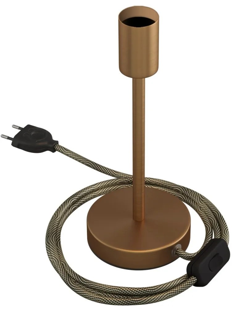 creative cables Kovová stolní lampa Alzaluce Velikost: 10 cm, Barva: Matný bronz