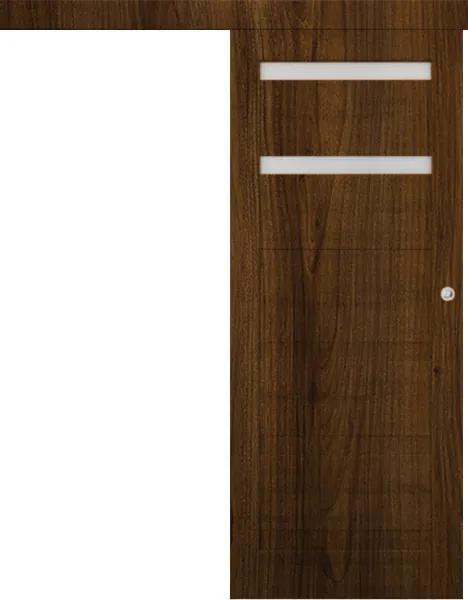 posuvné interiérové dveře na stěnu vasco doors EVORA model 2 Průchozí rozměr: 70 x 197 cm, Orientace dveří: Levé dveře, Dekor: Dub Aljaška
