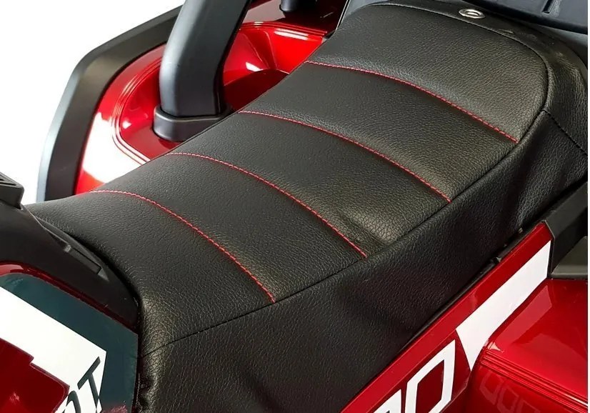 LEAN CARS Elektrická čtyřkolka XMX607 červená lakovaná, LED světla, MP3