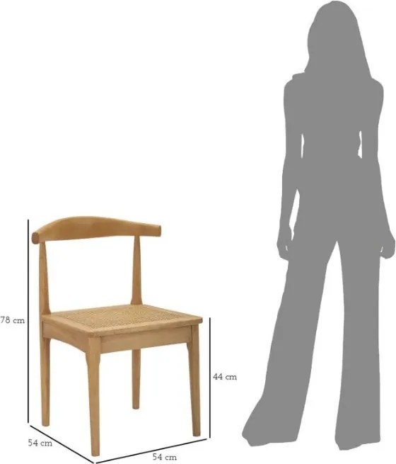 Designová jídelní židle Omolara hnědá