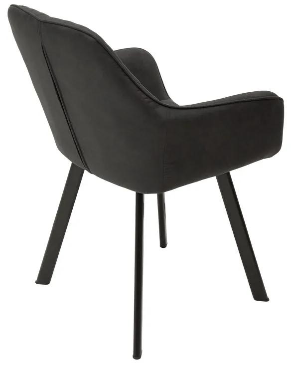 Designová židle Francesca, antracit