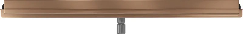 Mexen Flat Wall lineární stěnový odtok 2v1 110 cm, kartáčovaná měď - 1C30110