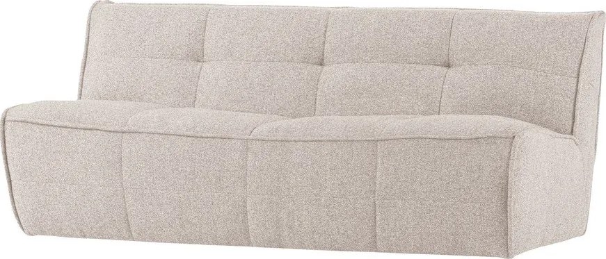 Béžová pohovka z textilie bouclé 204 cm Cluster – vtwonen