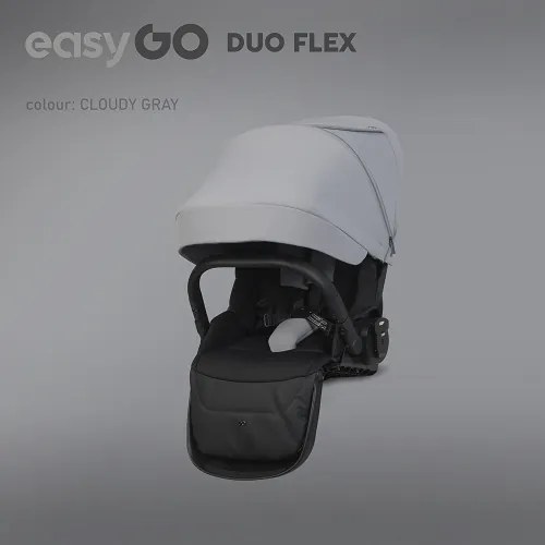Sourozenecký kočárek EasyGo Duoflex Cloudy Gray