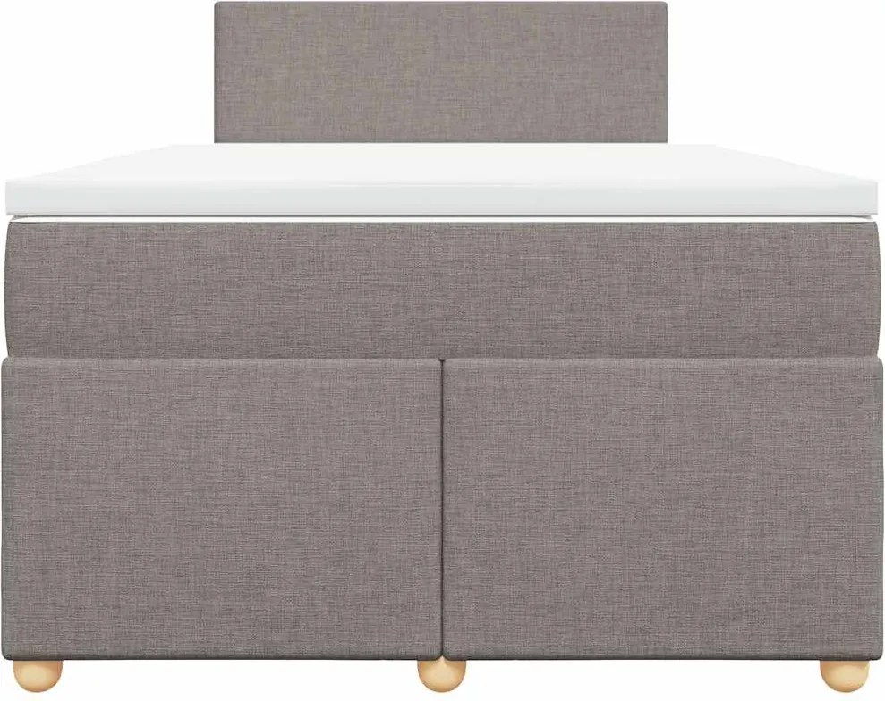 Box spring postel s matrací taupe 120x190 cm textil 3286616