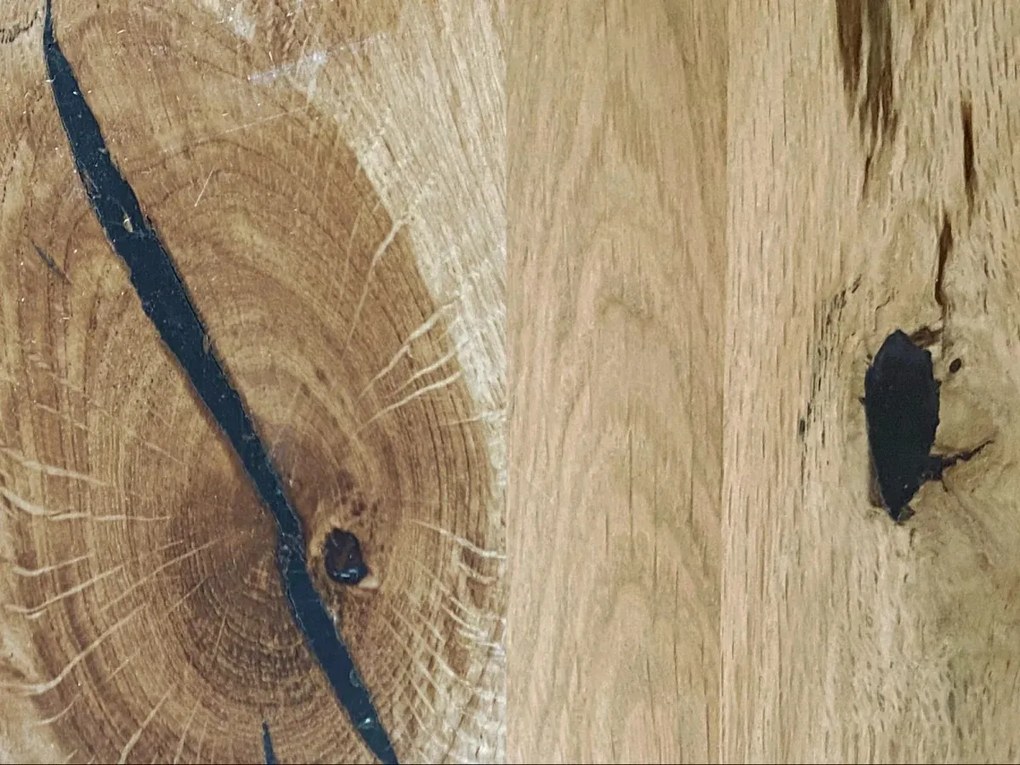 furniture-nabytek.cz - Masivní sestava koupelnového nábytku Sidora I z divokého dubu, olejovaná, hnědá