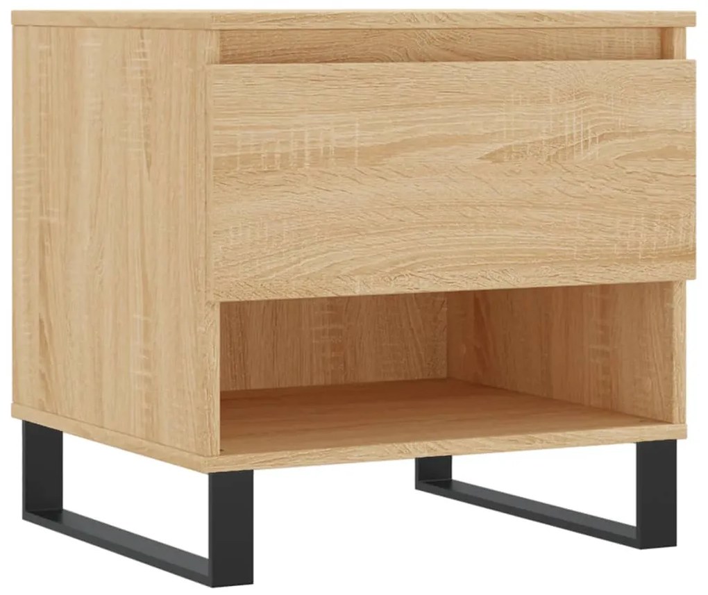 Konferenční stolek dub sonoma 50 x 46 x 50 cm kompozitní dřevo - Default Title