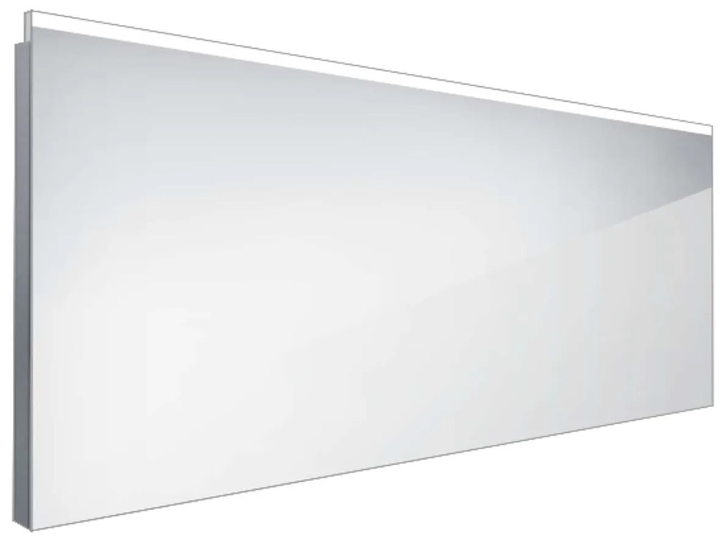 Nimco Zrcadla - Zrcadlo s LED osvětlením, 120x60 cm, hranaté, aluminium ZP 8006