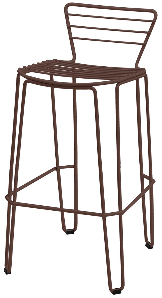 ISIMAR - Barová židle MENORCA vysoká - hnědá