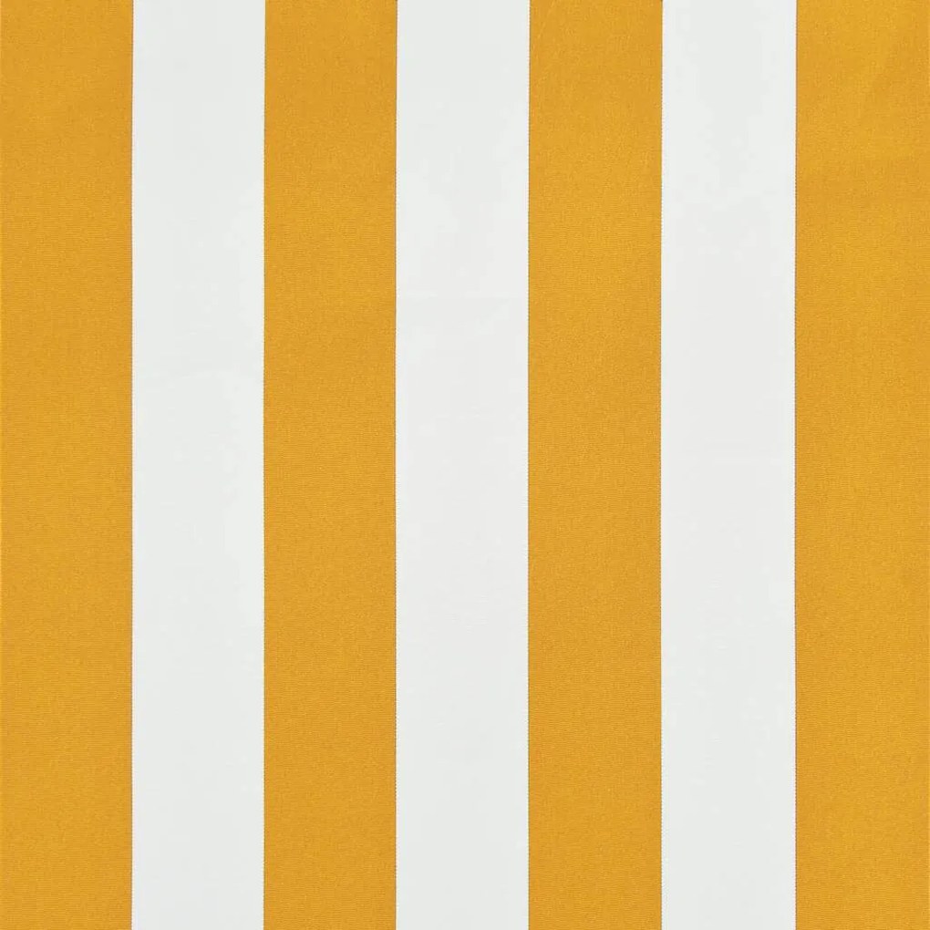 Zatahovací markýza žluto-bílá 300 x 150 cm 143755