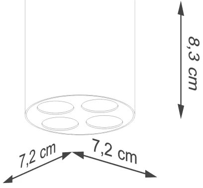 Sollux SL.1210 - LED Bodové svítidlo ZOE LED/9W/230V černá