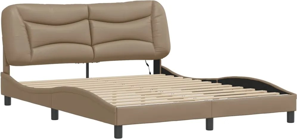 Rám postele s LED bez matrace Hvar cappuccino 160 x 200 cm 3213945
