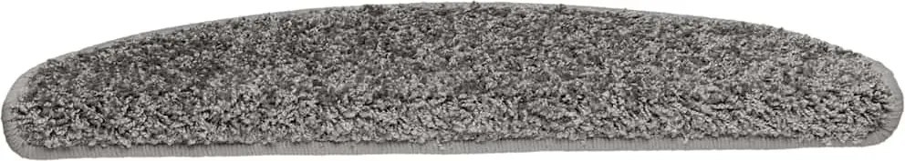 Schodové rohože 15 ks 65 x 21 x 4 cm šedé, půlkulaté, velké 133900