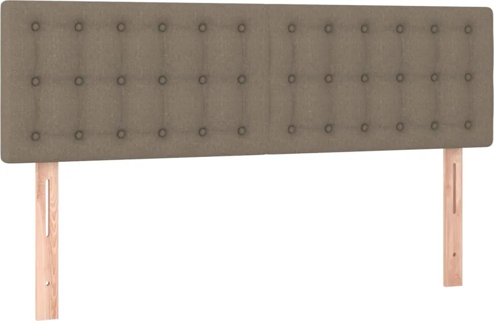 Box spring postel s matrací taupe 140x190 cm textil 3140373