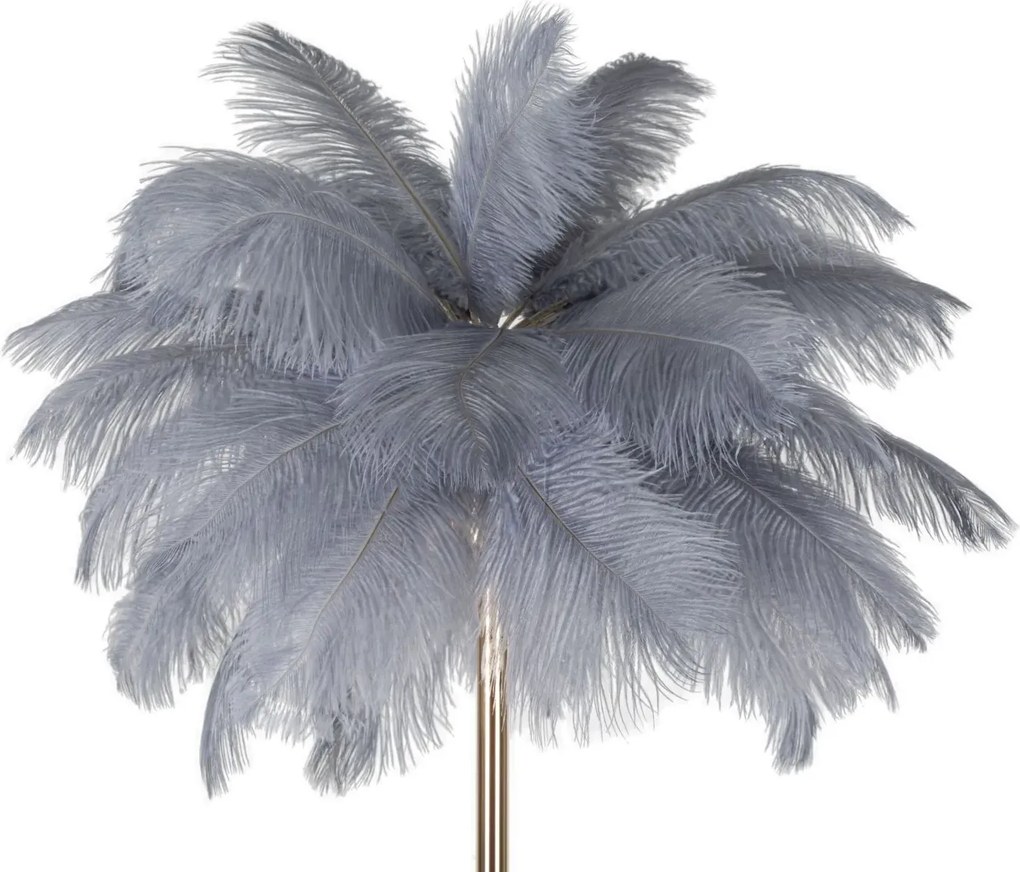 Stojací lampa Palm 160 cm šedá/zlatá