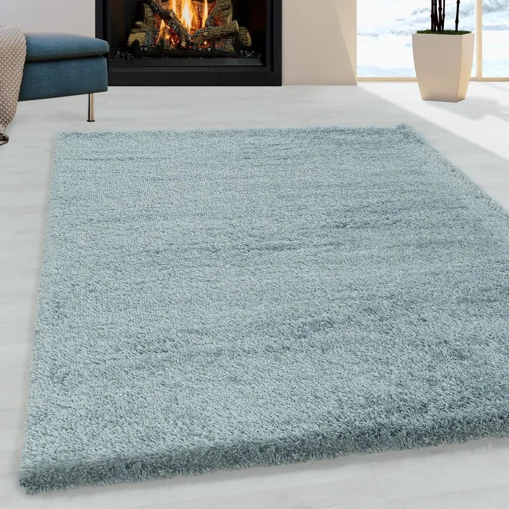 Modrý koberec 60x110 cm Fluffy – Ayyildiz Carpets