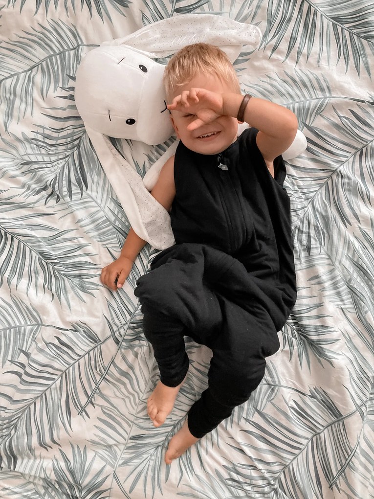 Sleepee Lehký spací pytel s nohavicemi HOŘČICOVÝ z bavlny Zvolte rozměr: S (1 - 2 roky)