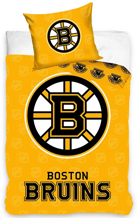 Hokejové povlečení nhl boston bruins shields velikost: 135x200 + 80x80 cm