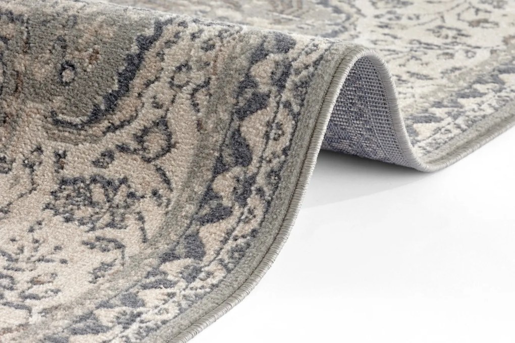 Hanse Home, Kusový koberec Terrain 105604 Orken Grey Cream, 80x120, šedá, ložnice