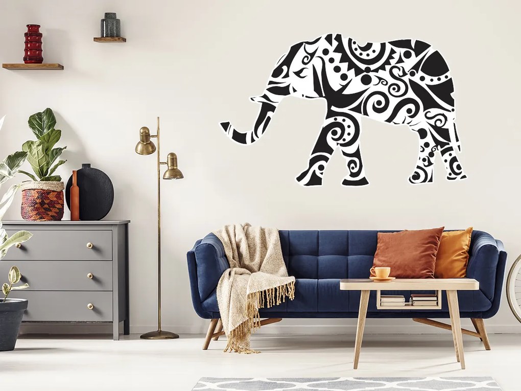 Nalepte.cz Dekorativní slon 48 x 30 cm