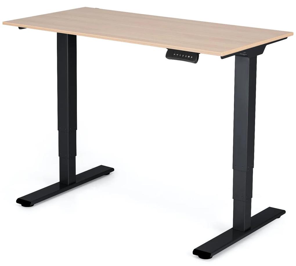 Polohovatelný stůl Liftor 3segmentové nohy černé,   deska 1180 x 600 x 18 mm dub sorano