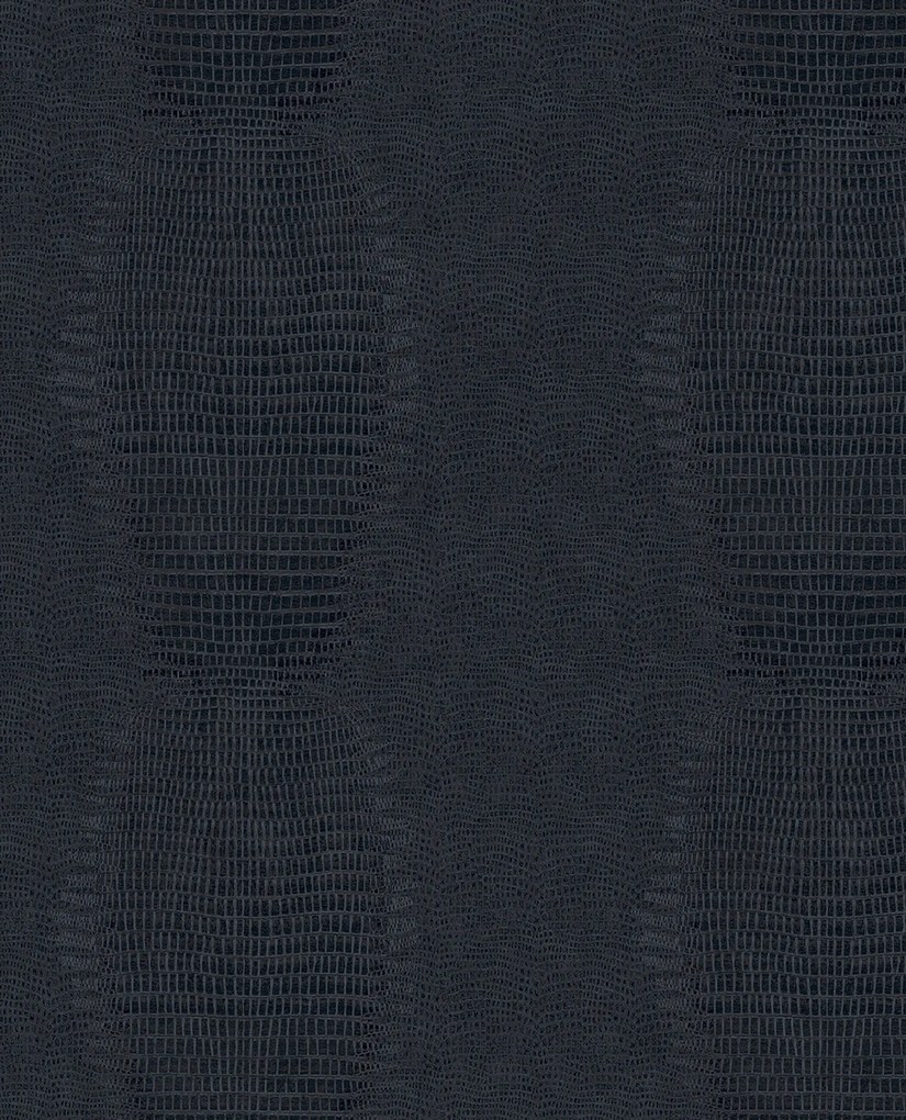 Modrá vliesová tapeta na zeď, imitace kůže, 333234, Unify, Eijffinger